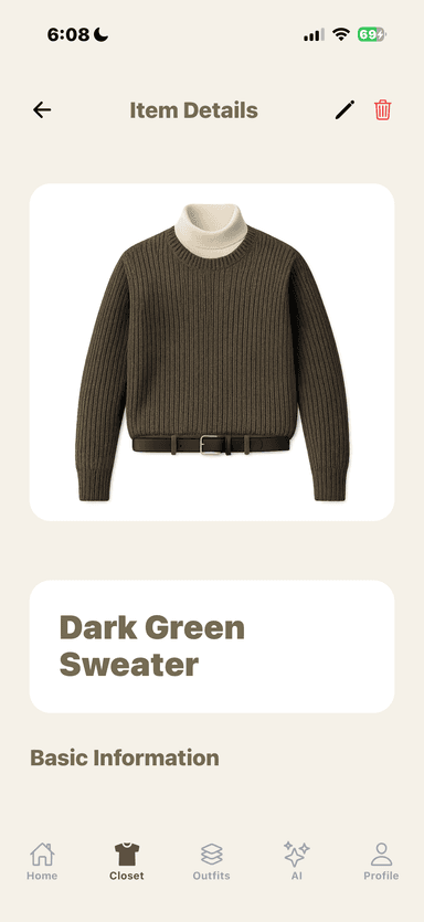 Cotton - AI-Powered Digital Wardrobe | Smart Fashion Assistant iOS App